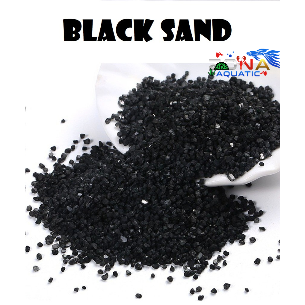 Black SAND PASIR HITAM LANDSCPING FOR AQUARIUM .景 黑金 | Shopee Thailand