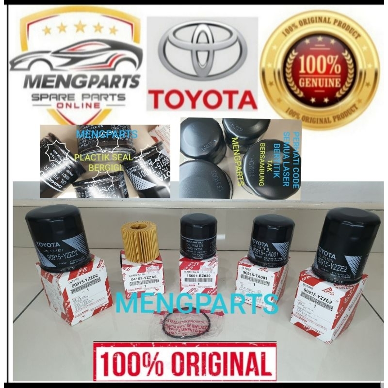 กรองน้ํามันเครื่องTOYOTA 90915-TA001(YZZN2) 90915-YZZE2 90915-YZZD2 ...