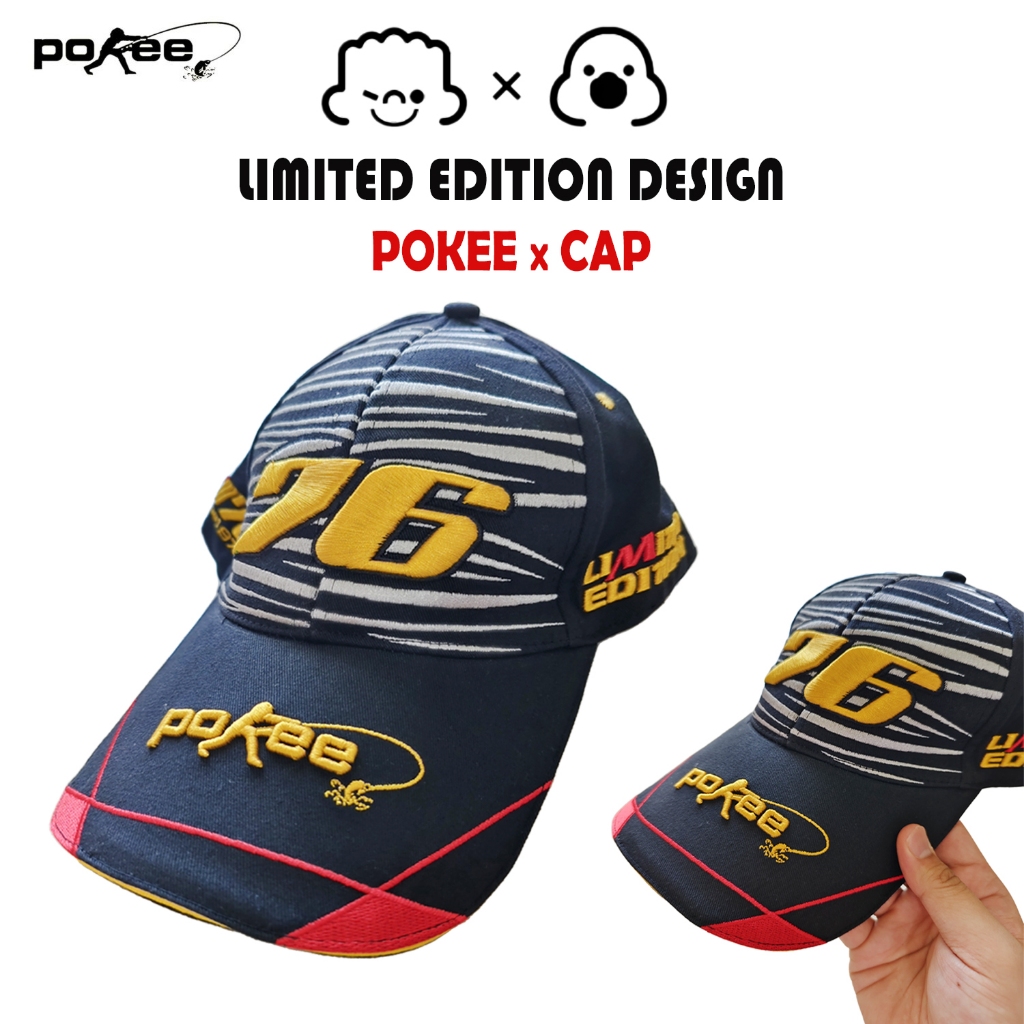 POKEE หมวกหมวก Casual Unisex Limited Edition Topi Pancing ตกปลากลางแจ้ง Ikan หมวก Trucker ...