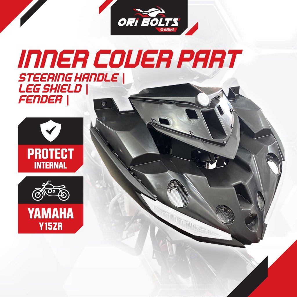 Yamaha Y15ZR Y15 V1 V2 Body Cover สีดําด้านในพลาสติกเมตร Handle Dada ...