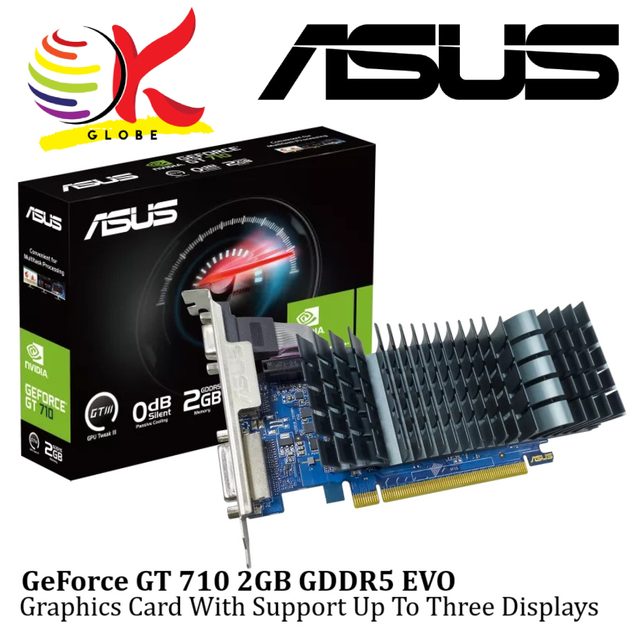 ASUS GEFORCE GT 710 2GB GDDR5 EVO 64BIT กราฟิกการ์ดพร้อม GPU TWEAK III ...