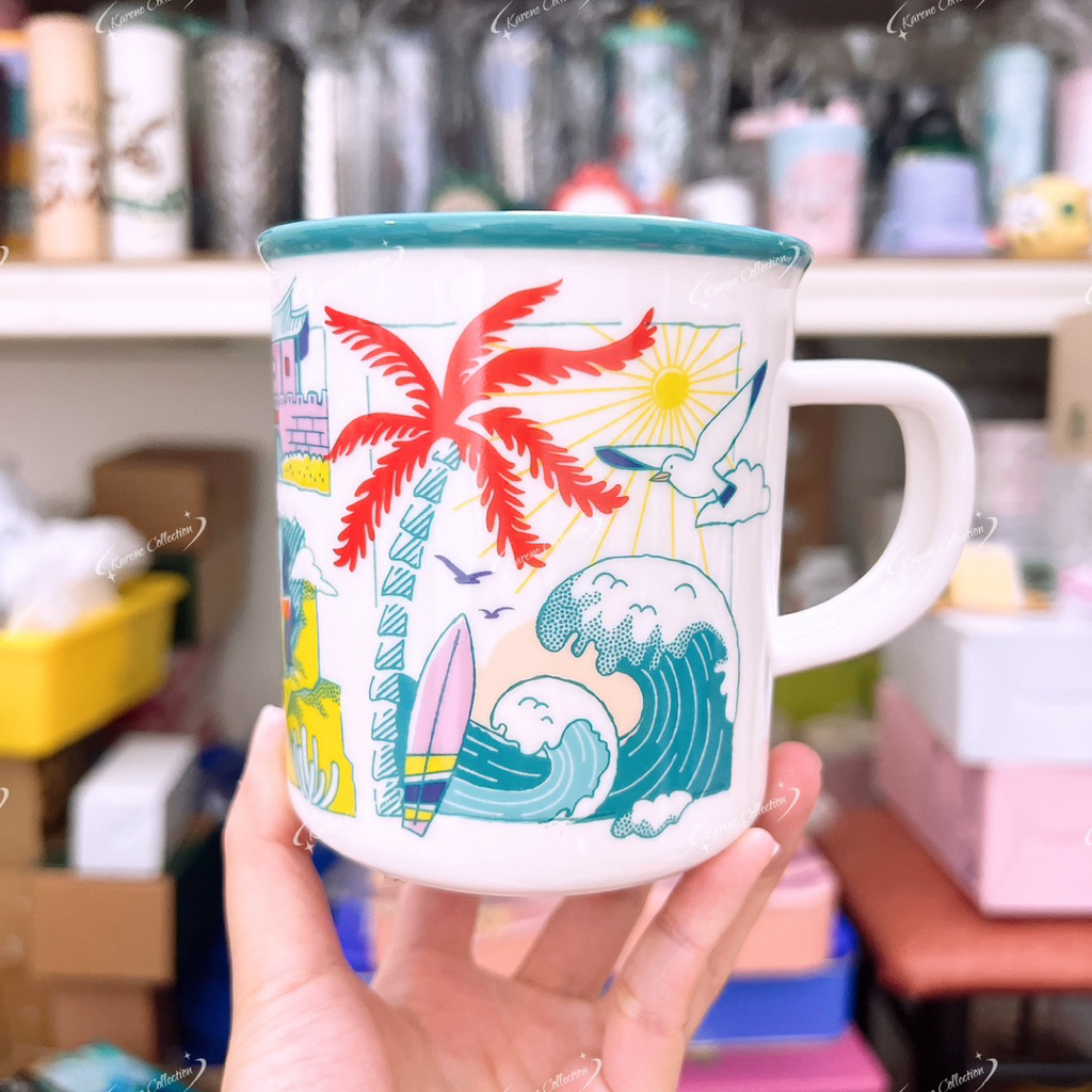 Starbucks Taiwan City Attraction 2024 Collection Kenting Ceramic Mug 414ml 台ไก่ ไต้หวัน Star巴克 景 ...