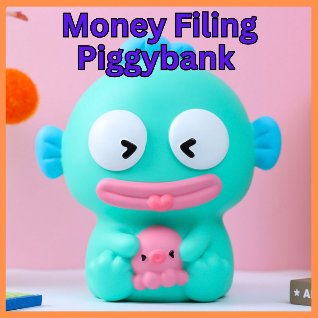 Hangyodon Piggybank Tabung เงินน่ารัก Filing Tabung Simpan Duit เหรียญ ...