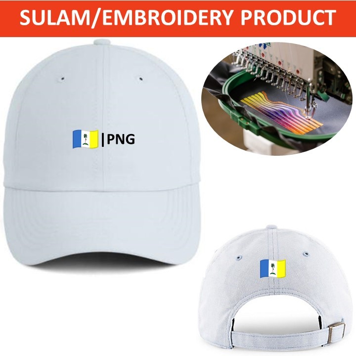 EMBROIDERY SULAM EMOJIS PNG PENANG FLAG LOGO BASEBALL 100% POLYESTER ...