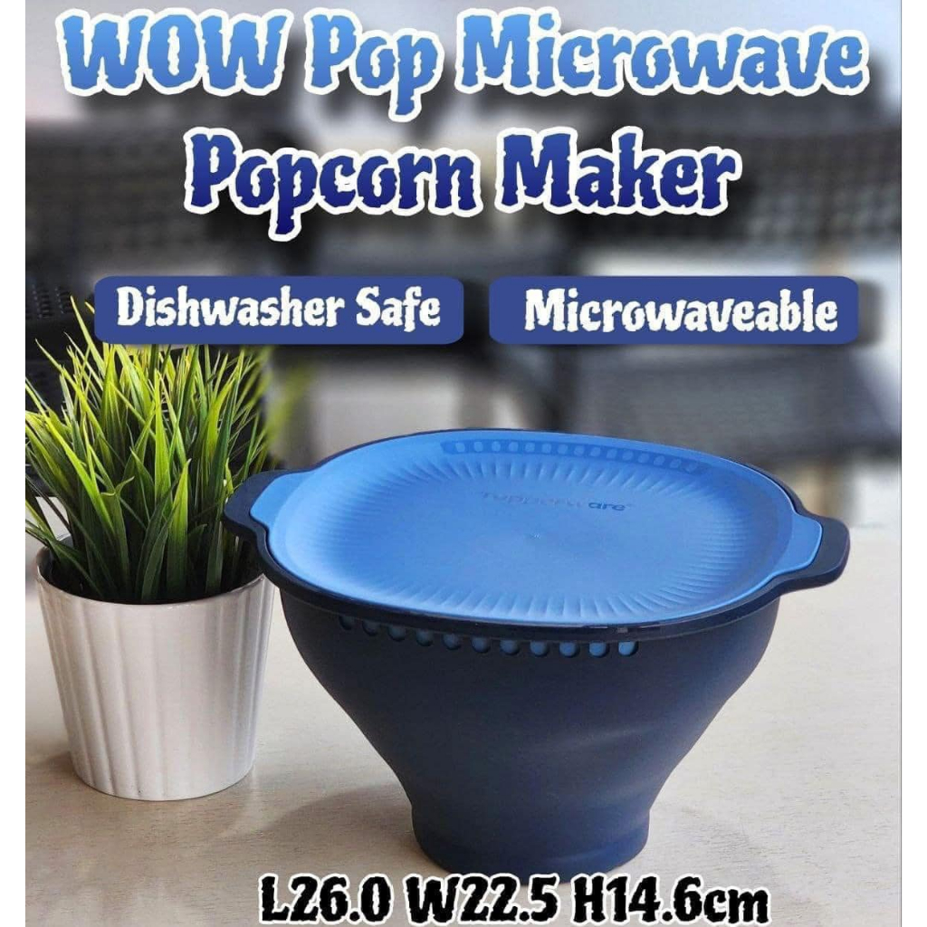 (ONLINE RECIPE WILL GIVEN) Tupperware WOW Pop ไมโครเวฟ Popcorn Maker ...