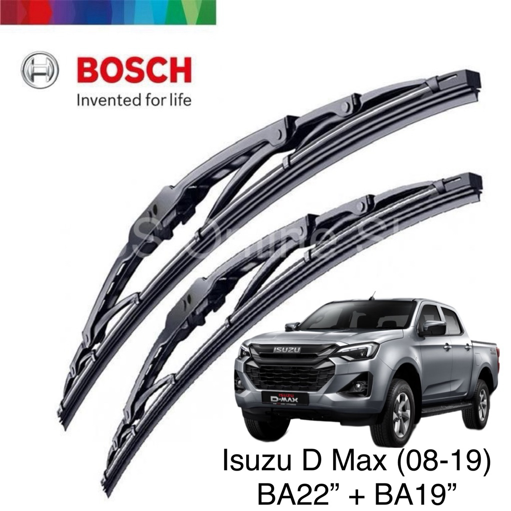 ที่ปัดน้ําฝน Bosch Advantage Series [Isuzu D-Max] (08-19) : BA22 + BA19 ...