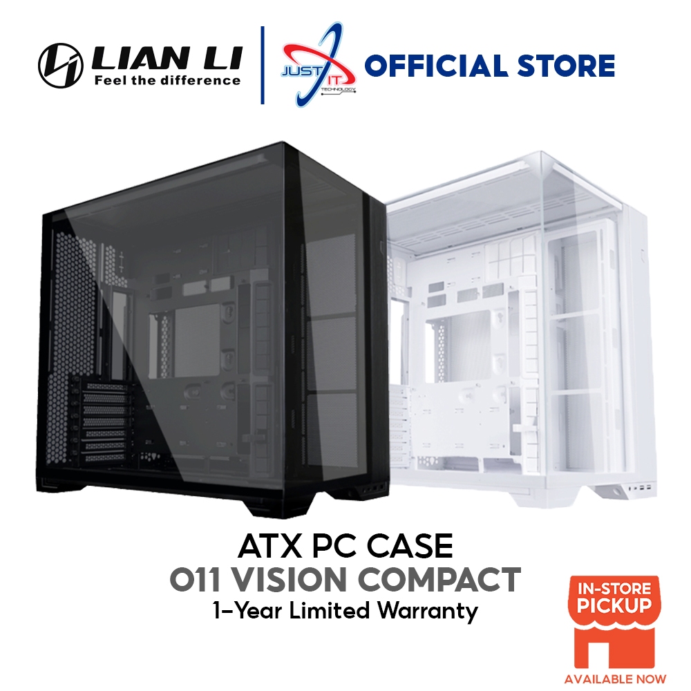 Lian Li O11 Vision Compact TG ATX PC Case - สีดํา/ขาว | Shopee Thailand