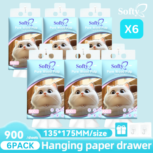 Softy Air-cushion Tissue 6Packs4 Lapisan 900 Helai 135*175mm Air ...
