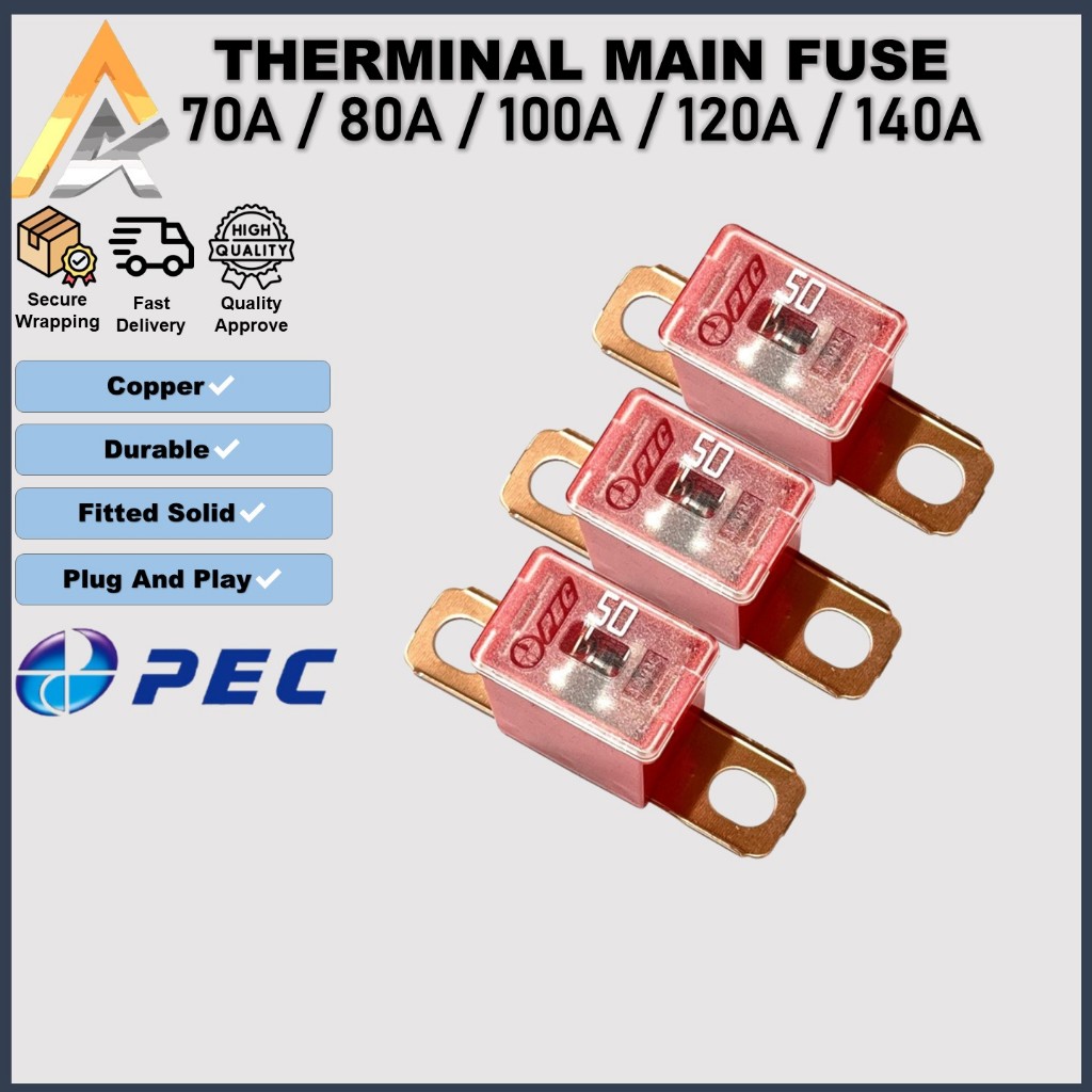 Japan PEC BOLT-TYPE ALTERNATOR MAIN FUSE สําหรับ PERODUA,PROTON,HONDA ...