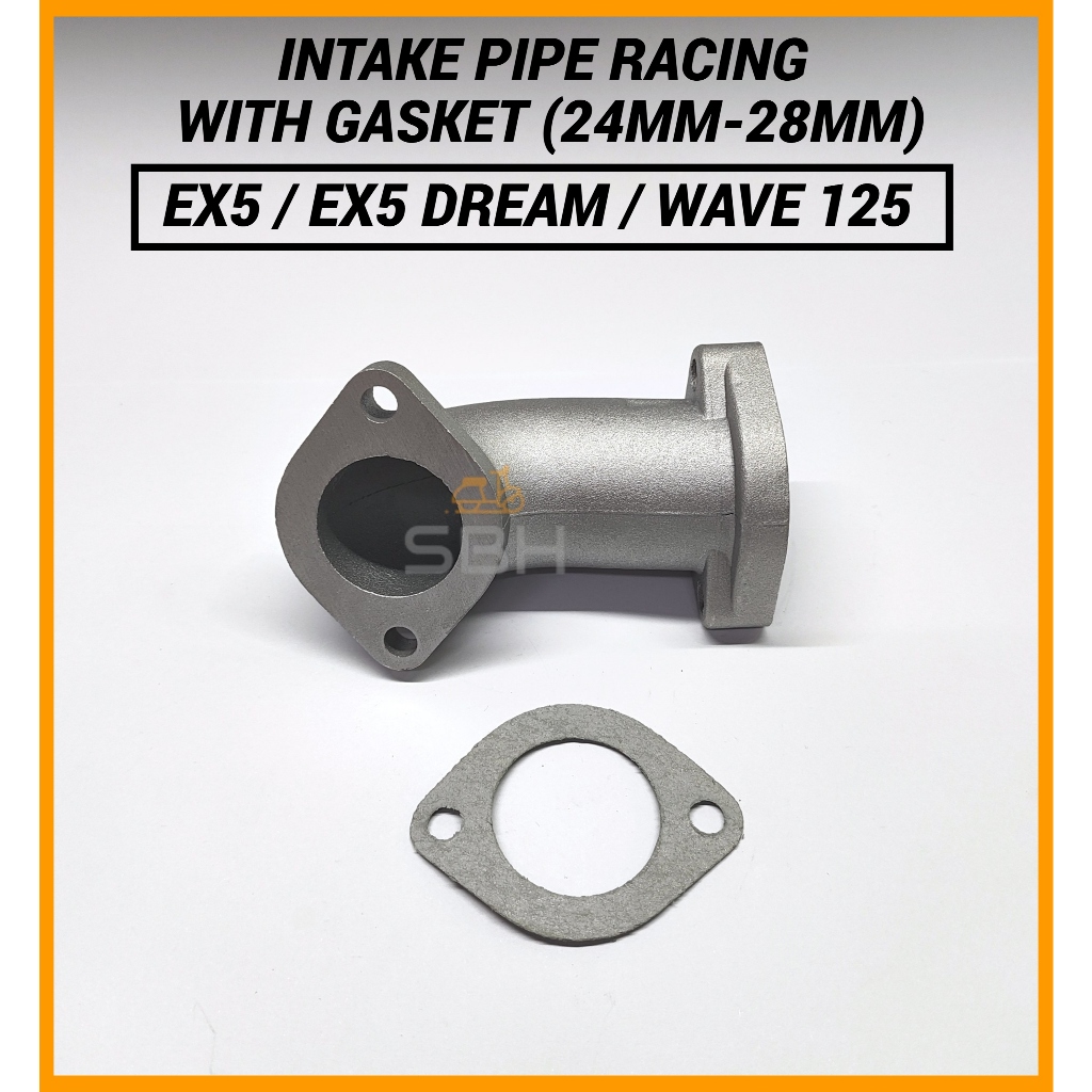 Ex5 DREAM EX5 WAVE 125 INTAKE PIPE RACING WITH GASKET TENGKOK PIPE ...