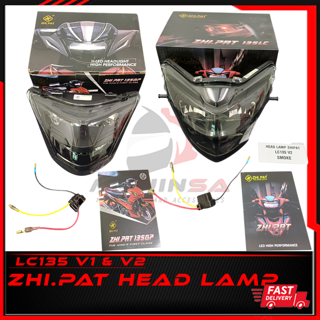 Yamaha LC135 V1 V2 LAMPU DEPAN HEADLAMP HEAD LIGHT Unit Assy DC 12V ...