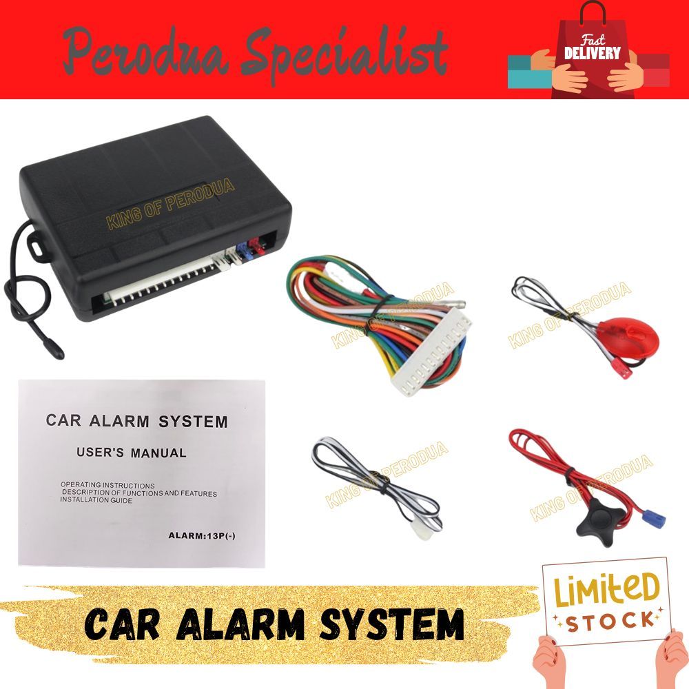 13 Pin Car Door Alarm System Security Central Locking Alarm System ...