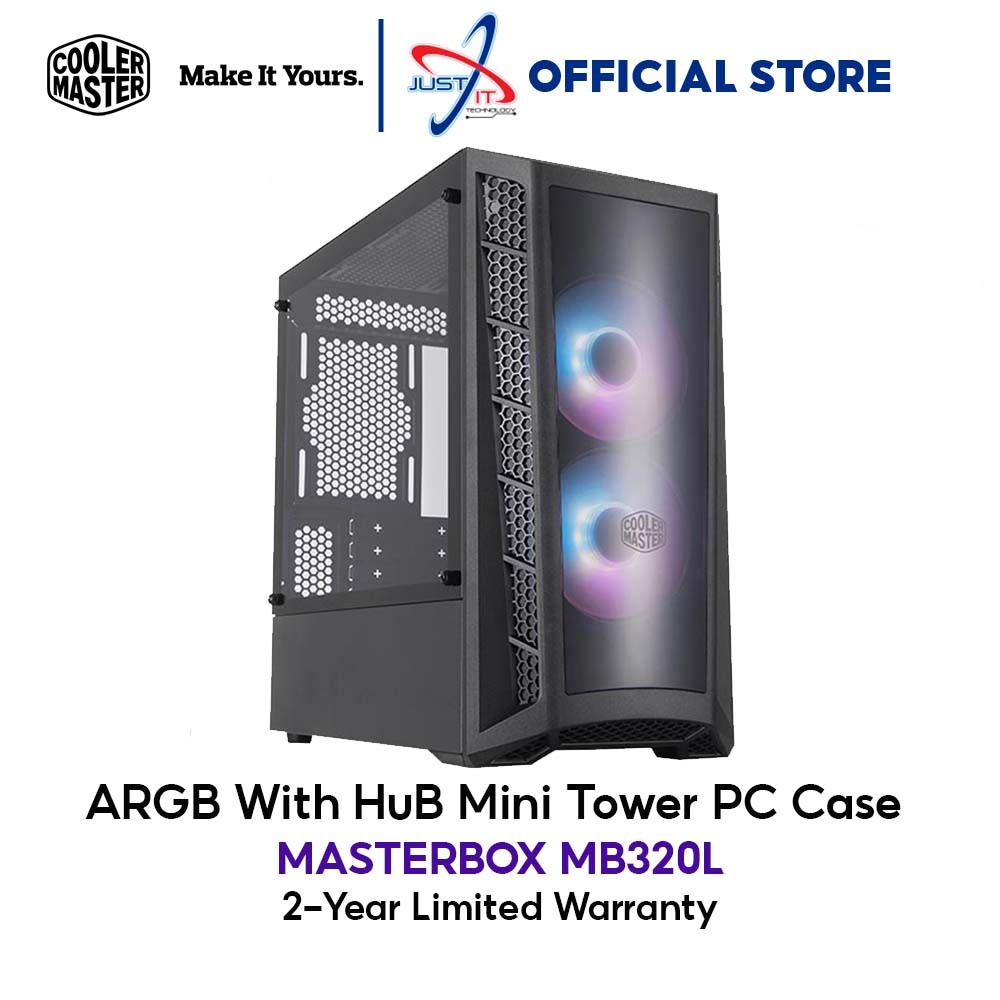Cooler Master Masterbox MB320L ARGB พร้อม Hub Mini Tower PC Case MCB ...