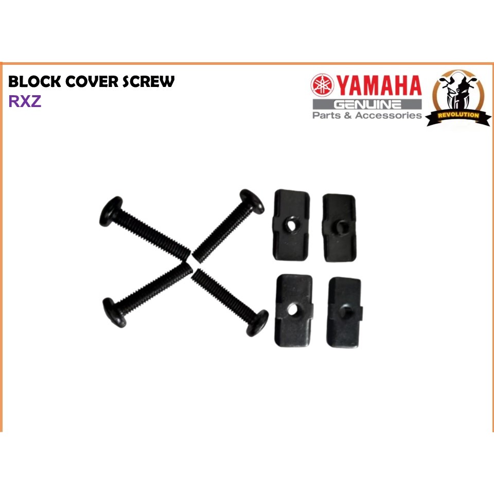 Skru Cover Block / Block Cover Screw & Nut Set Yamaha RXZ | Shopee Thailand