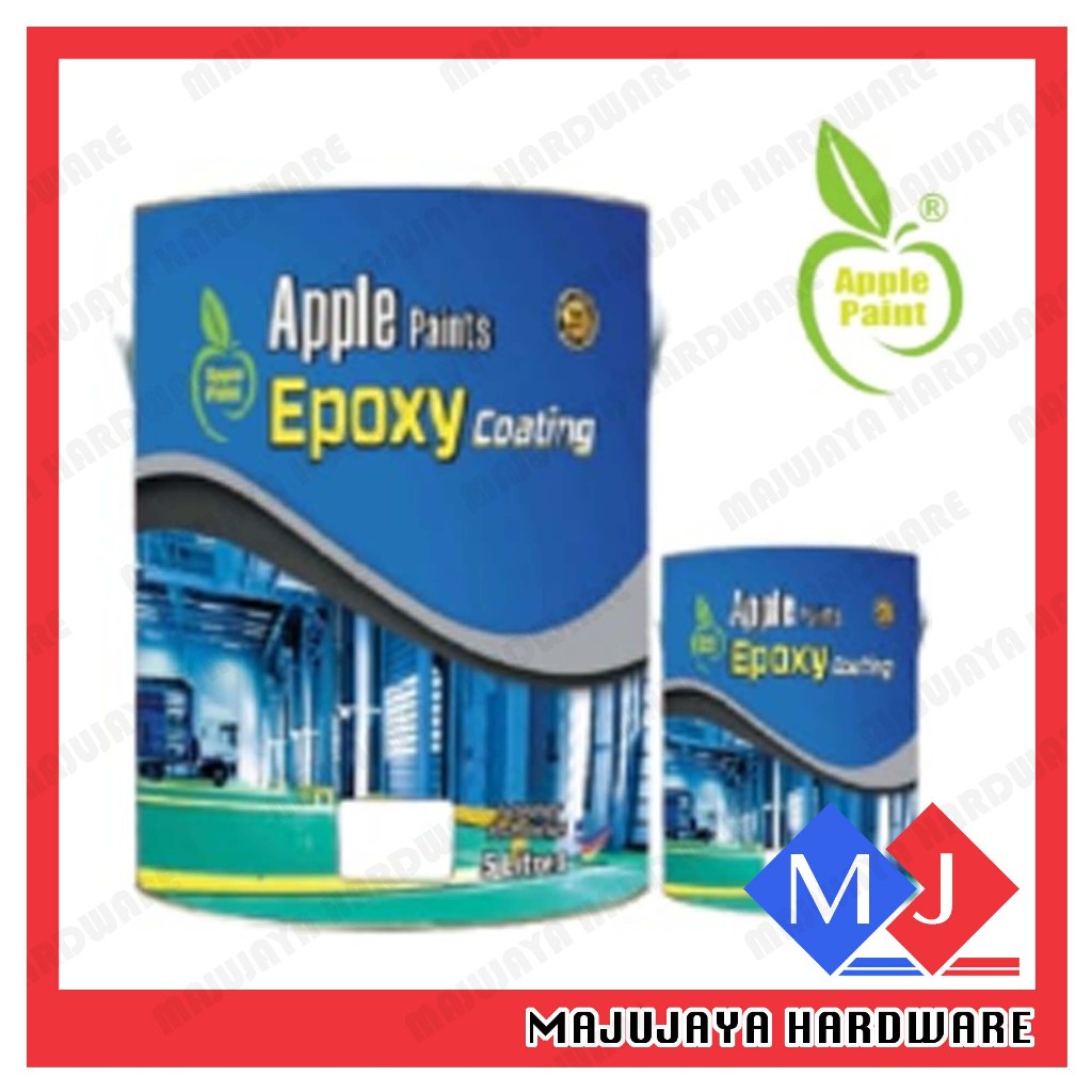 5l APPLE Paint สีพื้น EPOXY HEAVY DUTY เสื้อโค้ทใส FLAKE Epoxy Floor ...