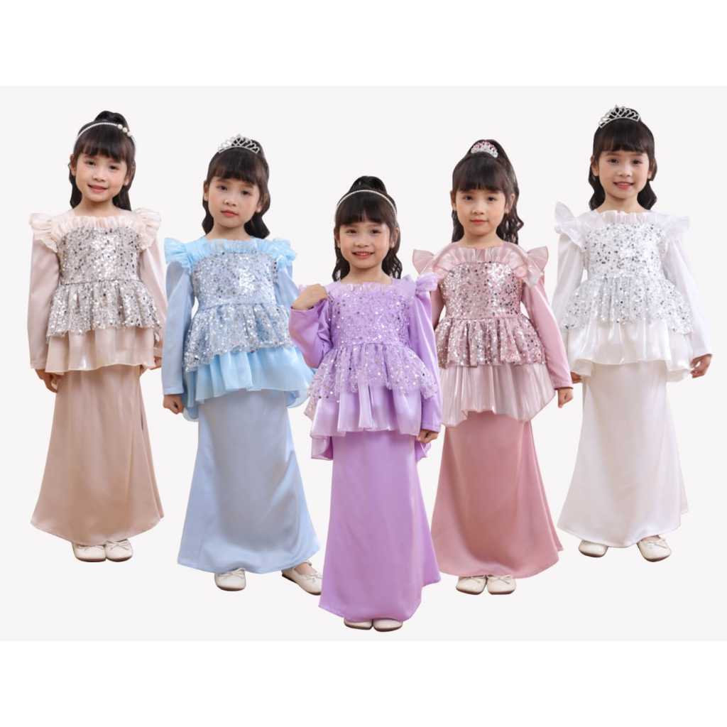 Raya KIDS 2025 เลื่อม COOL ELVES BAJU RAYA | Shopee Thailand
