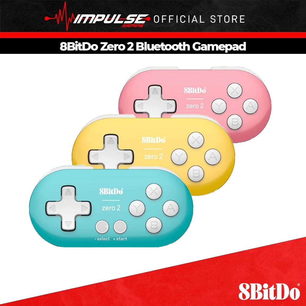 8bitdo Zero 2 Bluetooth Gamepad - (สีเหลือง/Turquoise/สีชมพู) [Switch ...