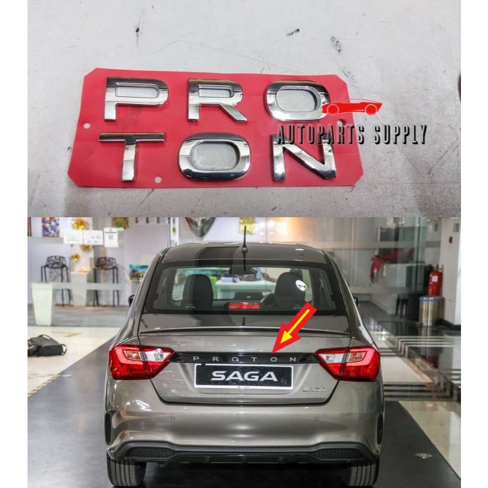 PROTON SAGA VVT 2019 - 2025 P213 REAR BONNET GARNISH EMBLEM LOGO ...