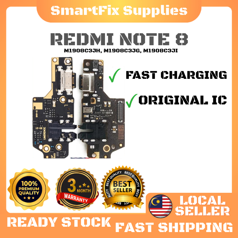 Redmi Note 8 แท่นชาร์จชาร์จพอร์ต USB เปลี่ยน M1908C3JH, M1908C3JG ...