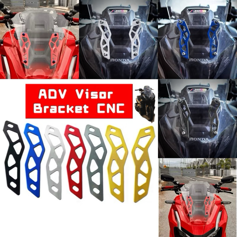 ADV 150/160 WINDSHIELD BRACKET ARM FULL CNC ADV150 ADV160 VISOR BRACKET ...