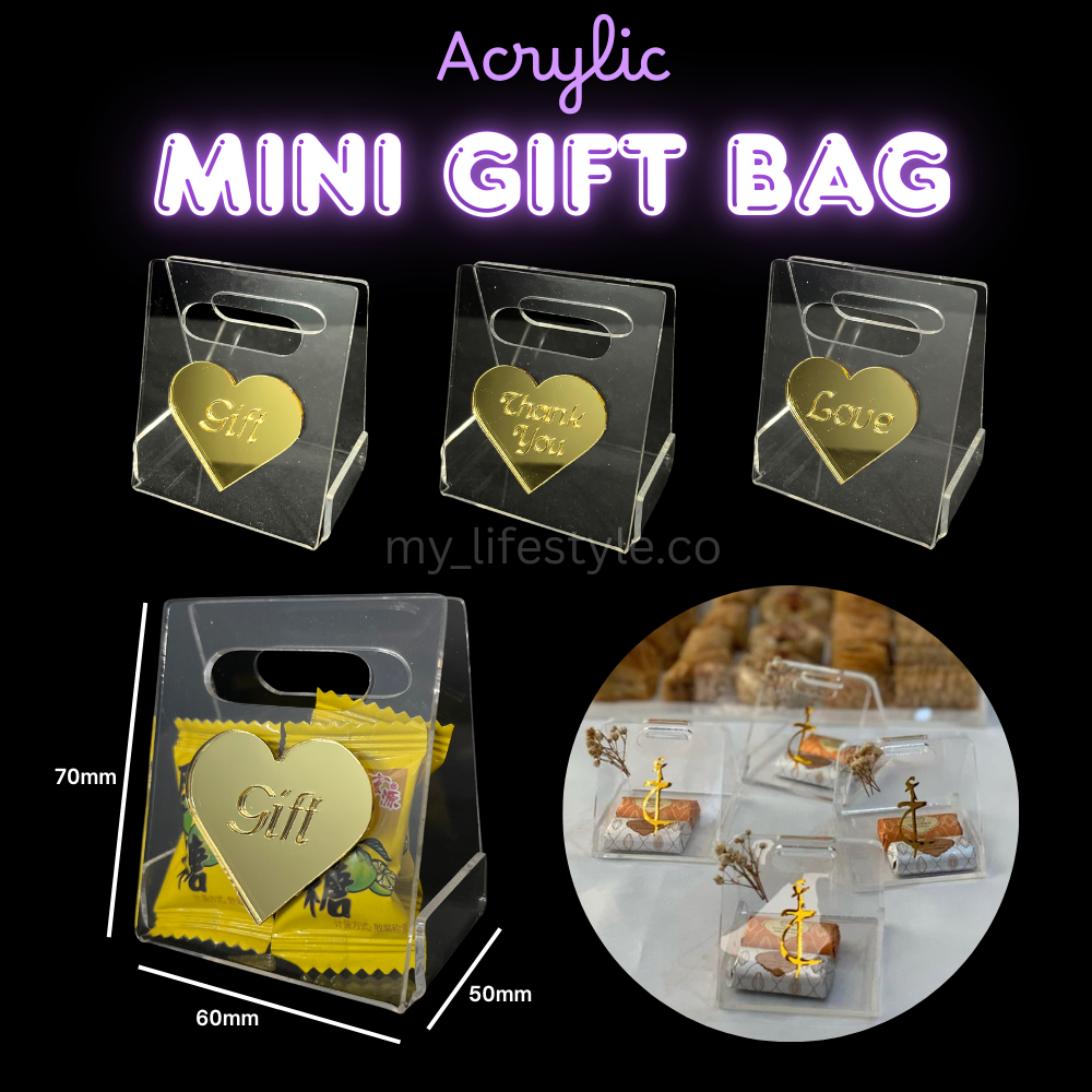 อะคริลิค Mini Bag Doorgift VIP Kahwin Cenderahati Hadiah ช็อกโกแลต ...