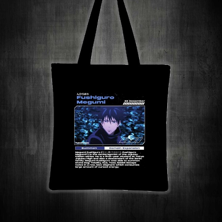 JUJUTSU KAISEN MEGUMI FUSHIGURO (ANIME 3rd) กระเป๋าผ้าแคนวาสพิมพ์ลาย ...