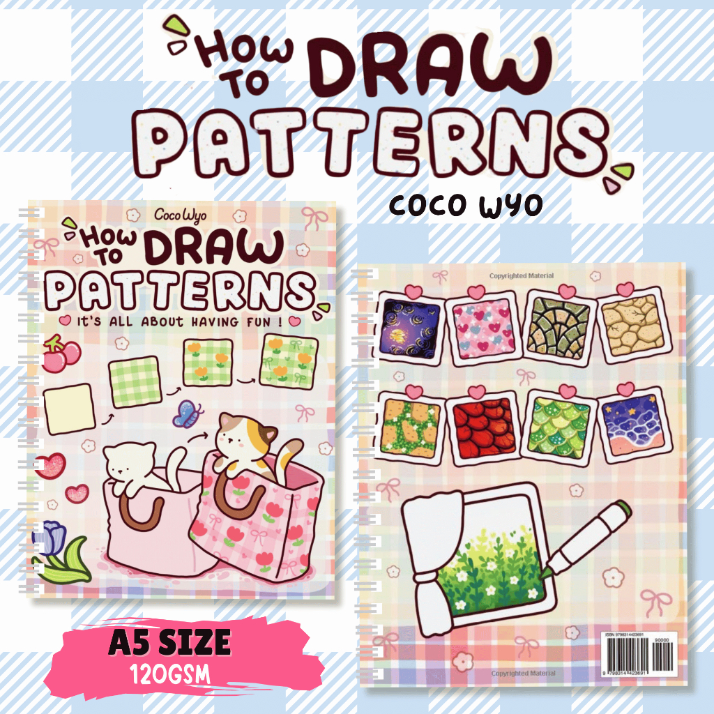HOW TO DRAW PATTERNS By Coco Wyo A5 ขนาด 48 หน้า | Shopee Thailand