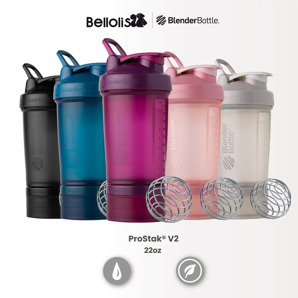 [ของแท้] BlenderBottle ProStak (V2) 22oz / 650ml ขวดเชคเกอร์ / ถ้วยเชคเกอร์พร้อมที่เก็บพิเศษและ ...