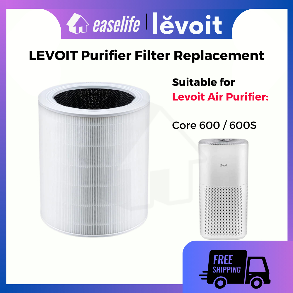 เปลี่ยน Levoit Core 600S เครื่องฟอกอากาศ Levoit Core 600S กรอง Levoit True HEPA 3-Stage Levoit ...