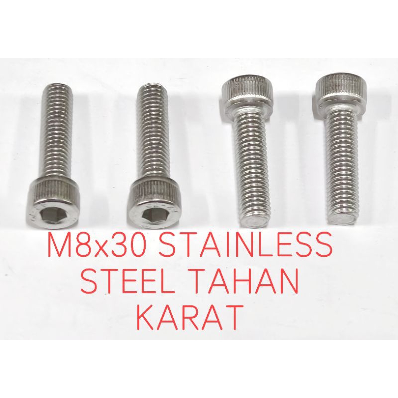 Yamaha HONDA SKRU SPOCKET ALLENKE STAINLESS STEEL 8X30 (SKRU 12)TAHAN ...