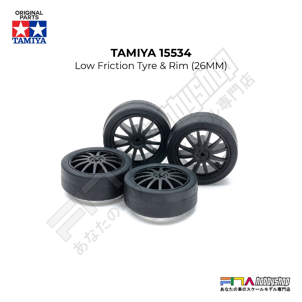 Tamiya 15534 Mini 4wd SMALL DIA. ยาง LOW FRICTION LOW-PROFILE (26mm ...