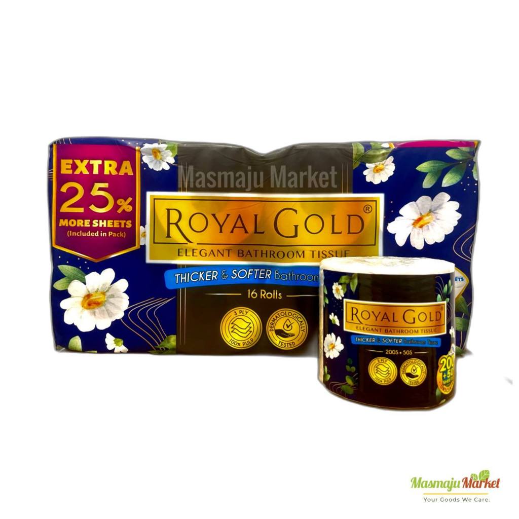 ( พิเศษ 25% ) Royal Gold Elegant Auto Wrapper Toilet ROLL / Bathroom ...