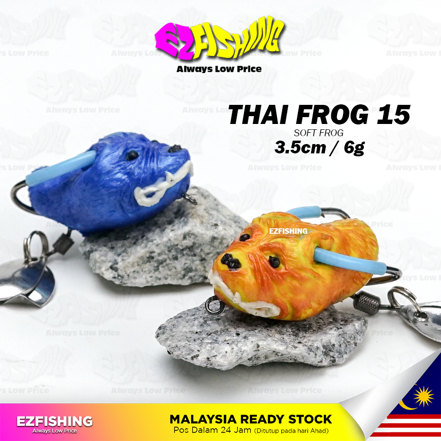 Ezf กบไทย 15 3.5cm 6g กบอ่อน Umpan Tiruan Katak Getah Casting Haruan ...