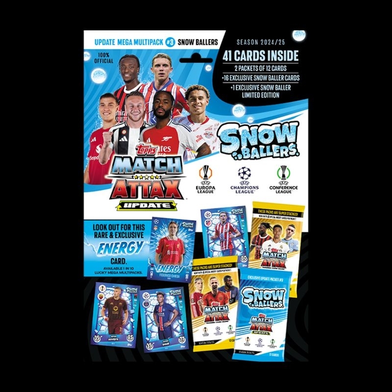 Topps Match Attax 2024/25 Update Multipack 3 Snow Ballers | Shopee Thailand
