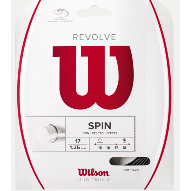สายเทนนิส Wilson Revolve 17/1.25mm (40ft/12.2m ต่อแพ็ค) WRZ946900 ...