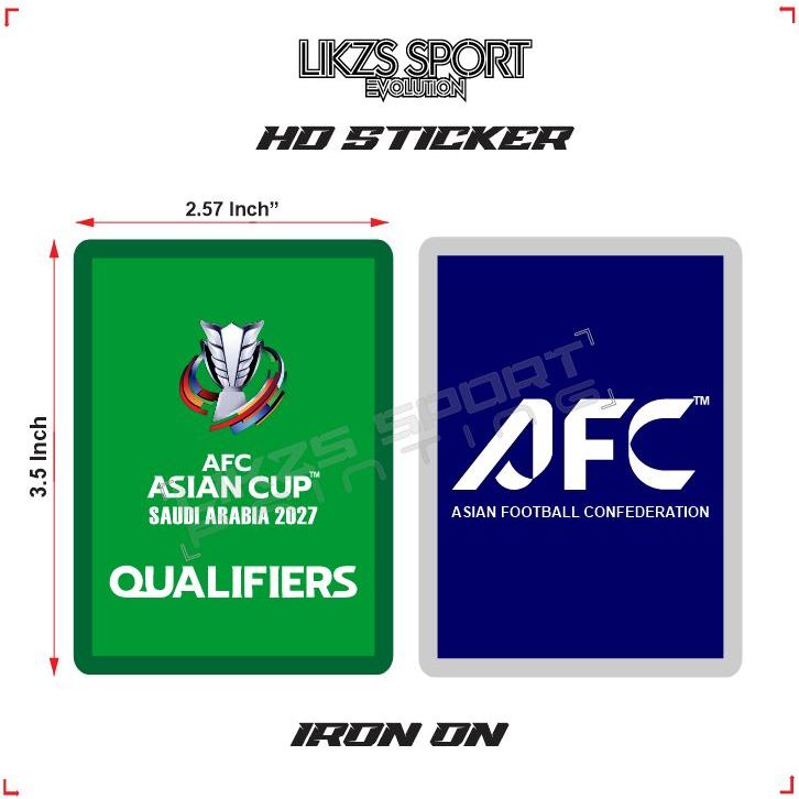 LIKZS X Sticker AFC 2027 S. Arabia Qualifier Patch Collection ป้าย ...