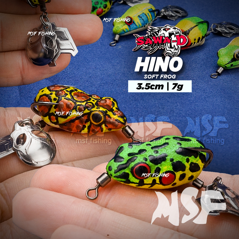 [MSF] Saawa-D Hino Soft Frog 3.5cm 7g Umpan Tiruan Katak Getah Casting ...