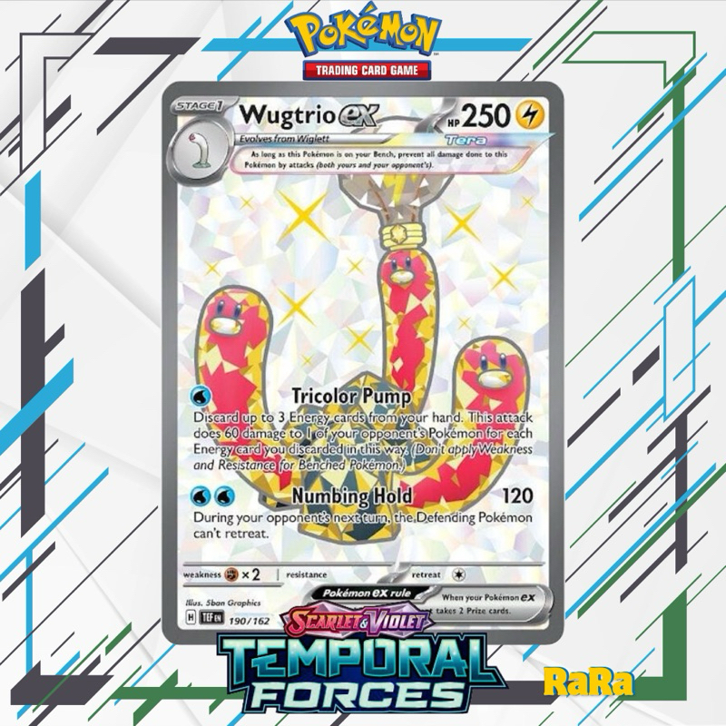 Wugtrio ex - 190/162 - Full Art Secret Scarlet & Violet: Temporal ...