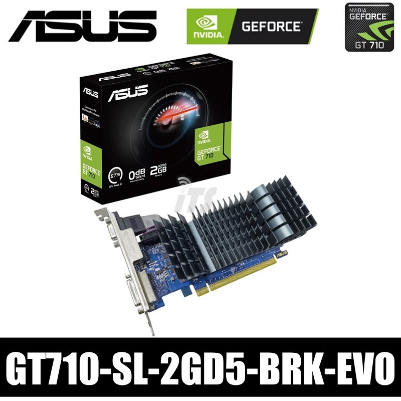 กราฟิกการ์ด Asus Geforce GT710 2GB Low-Profile (GT710-SL-2GD3-BRK-EVO ...