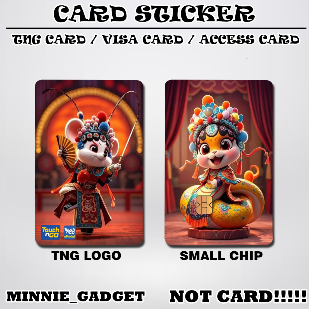 [ Cny 12 生 ] Touch n Go CARD Sticker Cover TNG / MASTER / VISA / CREDIT ...