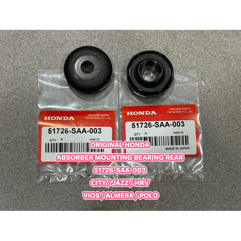 Honda ABSORBER MOUNTING BEARING REAR 51726-SAA-003 CITY / JAZZ / HRV ...
