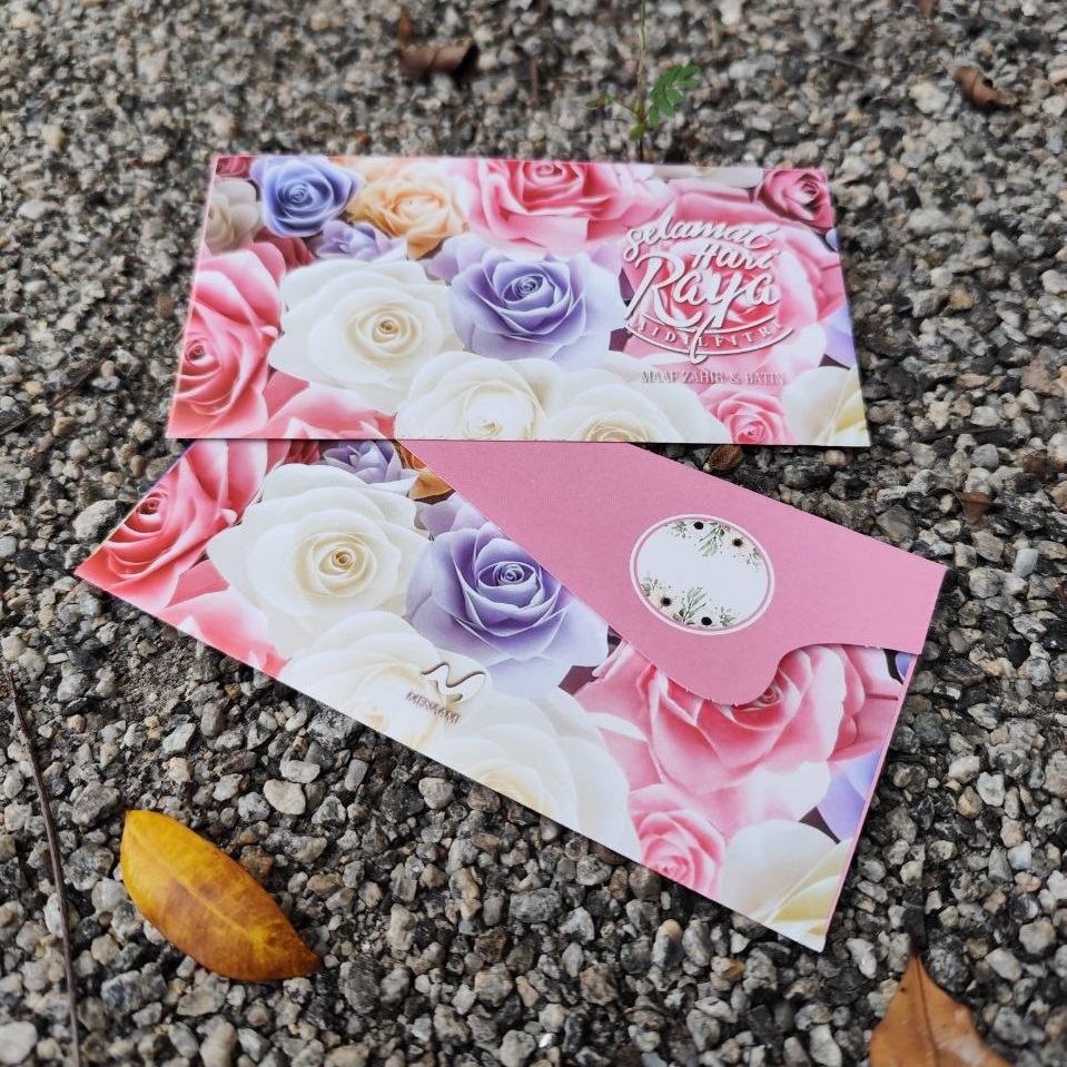 Merah [ รักษา ] 2025 MONEY ENVELOPE ROS FLOWERS ANGPAO MONEY PACKET ...