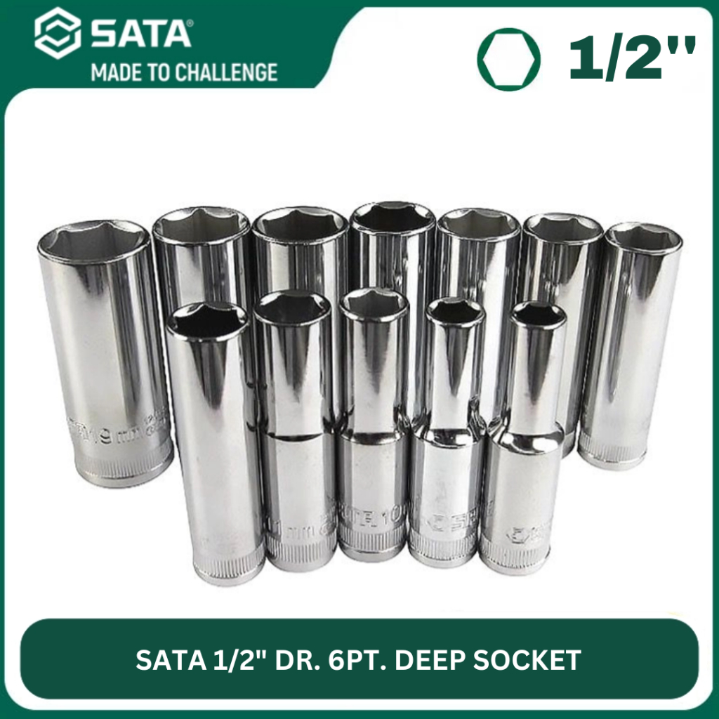 ซาต้า 1/2'' ดร. 6pt DEEP SOCKET BOX มาตรฐานขนาด HEAVY DUTY SOCKET BOX ...