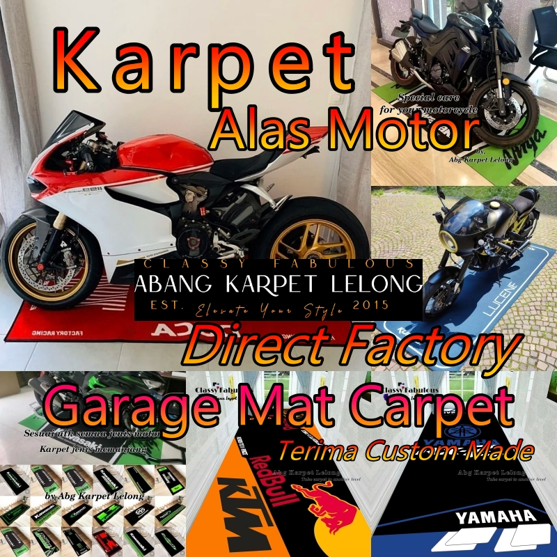 Karpet Parking Alas Motor พรมโรงรถเสื่อรถจักรยานยนต์ | Shopee Thailand