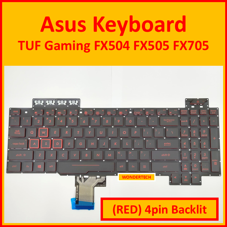 คีย์บอร์ด Asus TUF Gaming FX504 FX505 FX705 | Shopee Thailand