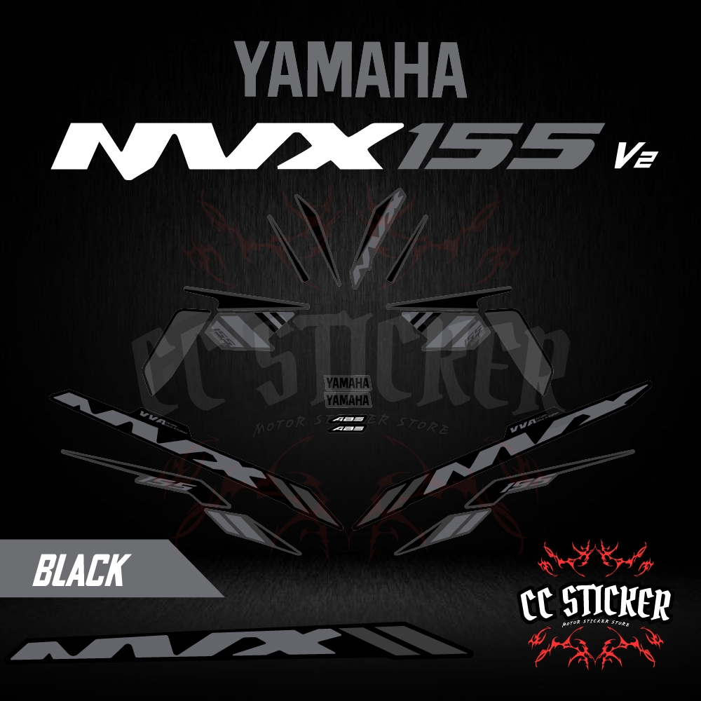 Yamaha NVX / AEROX V2 สติ๊กเกอร์ STRIPE MOTOR 2021 (26) NVX CUSTOM BODY ...