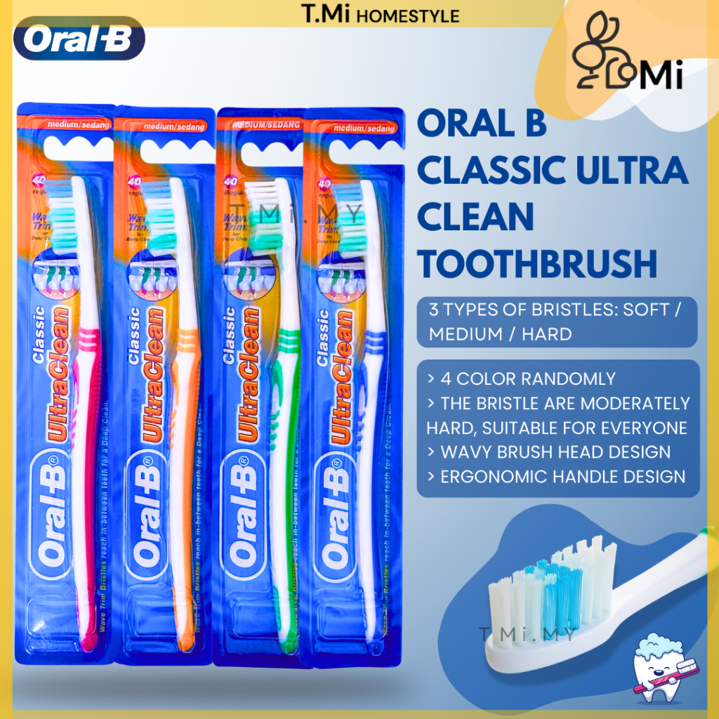 TMi แปรงสีฟัน Oral-B Classic ULTRA CLEAN แปรงสีฟัน/ BERUS GIGI Oral-B ...