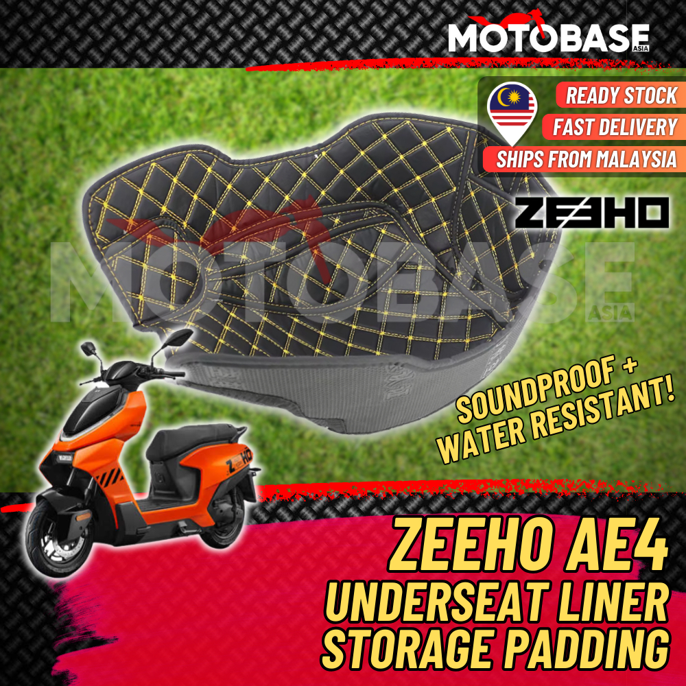 ZEEHO AE4 ภายใต้ที่นั่งหนัง Padding PU เบาะซับเสื่อพรมเสียง Proof AE 4 รถจักรยานยนต์ | Shopee ...