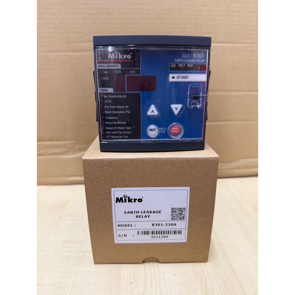MIKRO Protection Relay -- Earth leakage / Earth fault รีเลย์กระแสเกินรีเลย์ R301 (เปลี่ยน NX301A ...
