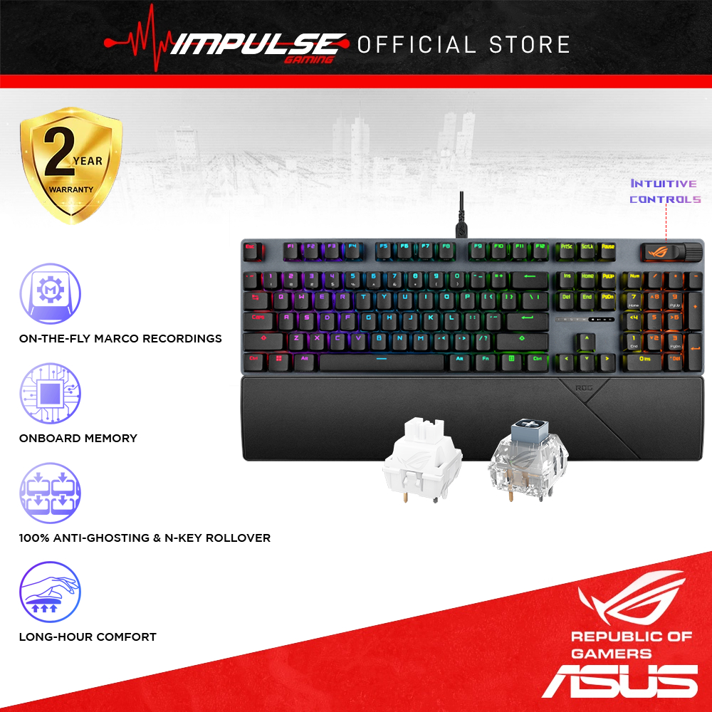 Asus ROG XA14 Strix Scope II-X Gaming Wired Keyboard - ROG NX ...